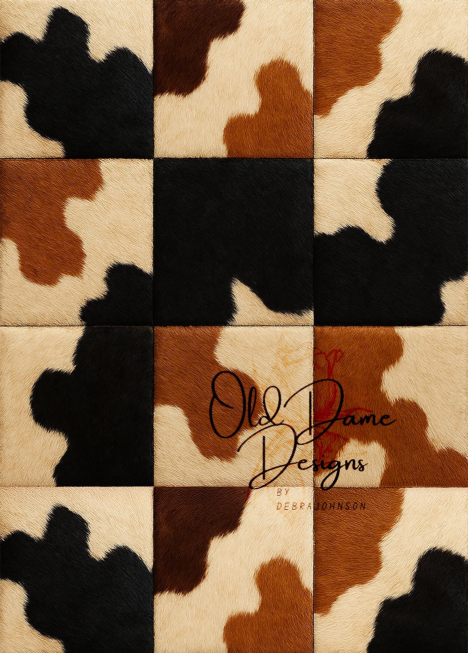 Cowhide Quilt Pattern – Old Dame Designs